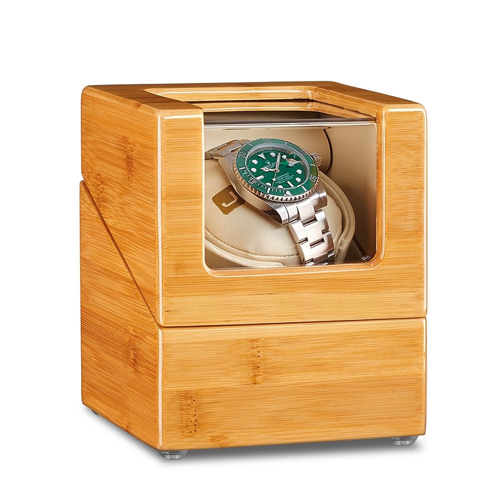 Best Jqueen Bamboo Single Watch Winder